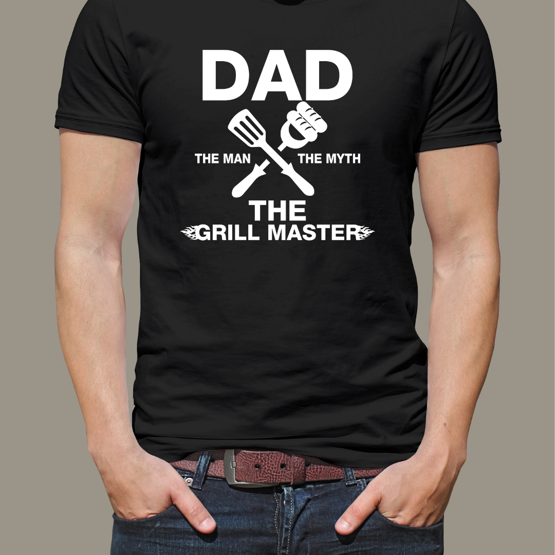 Dad The Grill Master T-Shirt – Demo's Creations LLC